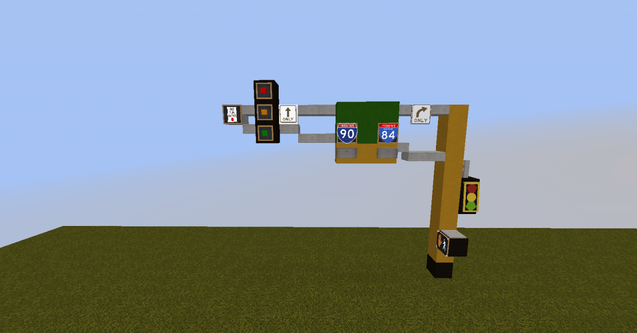 West Cost Traffic Lights (8 Ideas) Minecraft Map