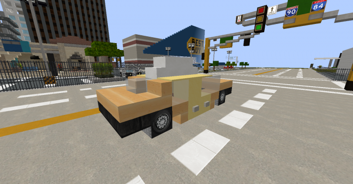 NYC Taxi Cab (Ford Crown Victoria) Minecraft Map
