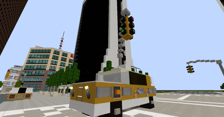 NYC Taxi Cab SUV Minecraft Map