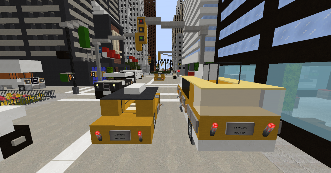 NYC Taxi Cab SUV Minecraft Map