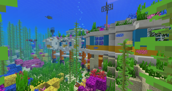 Underwater Base - Aquatic Update Minecraft Map