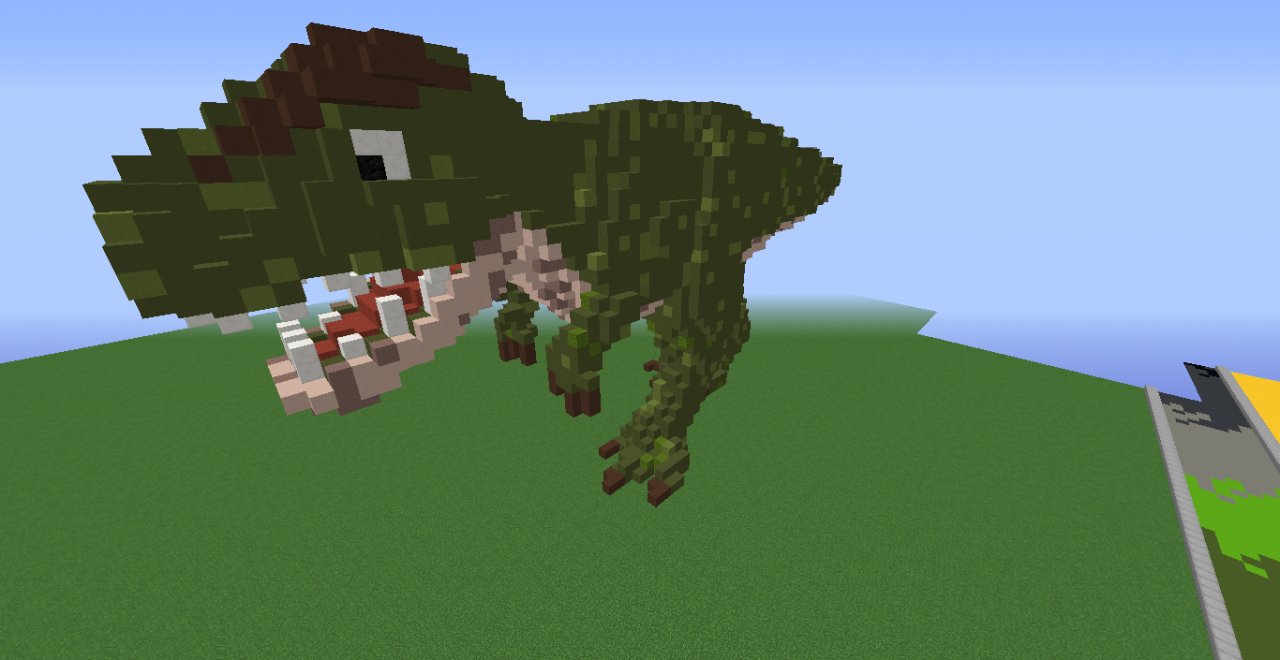 Organic Dinosaur T-Rex Minecraft Map