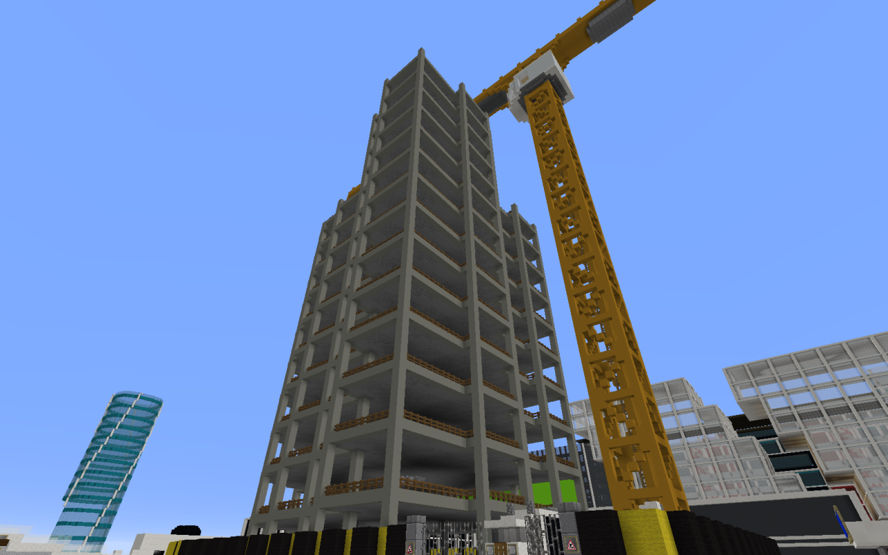 Construction Zone Of A Building Minecraft Map