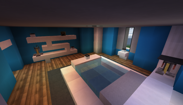 Blue Mansion Minecraft Map