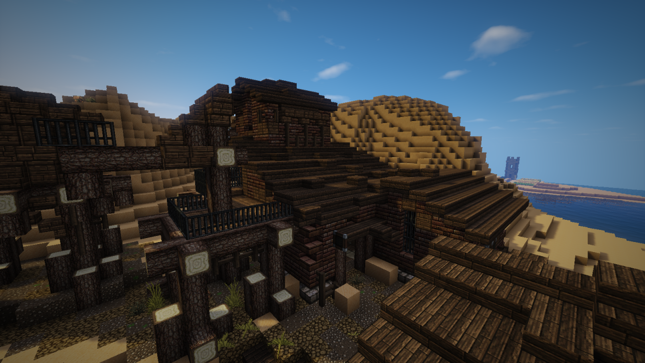 Wild Western Collapsed Gold Mine and a Factory Minecraft Map