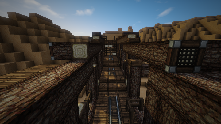 Wild Western Collapsed Gold Mine and a Factory Minecraft Map