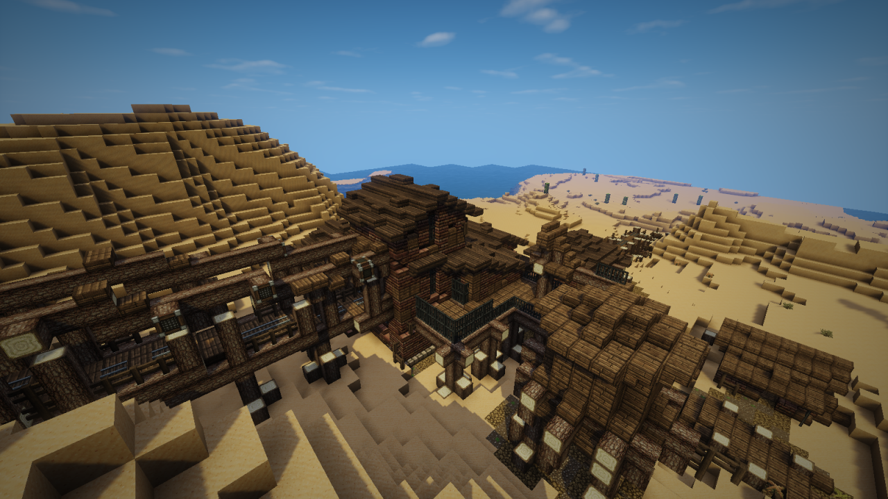Wild Western Collapsed Gold Mine and a Factory Minecraft Map