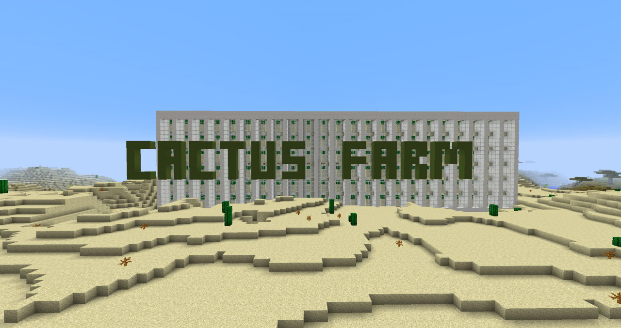 Massive Cactus Farm Minecraft Map