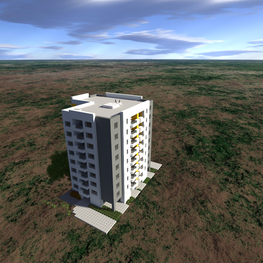 Simple Apartment Building 1 [Download] Minecraft Map