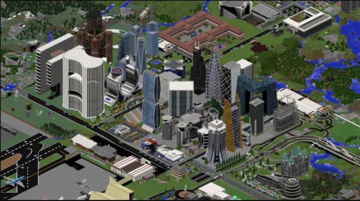 Freebuild City Minecraft Map