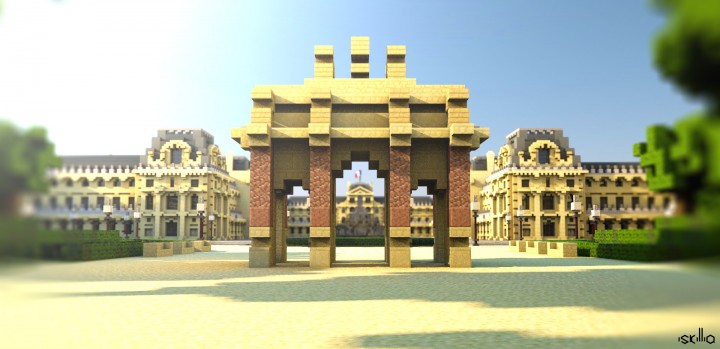 The Louvre museum - 1:1 recreation Minecraft Map