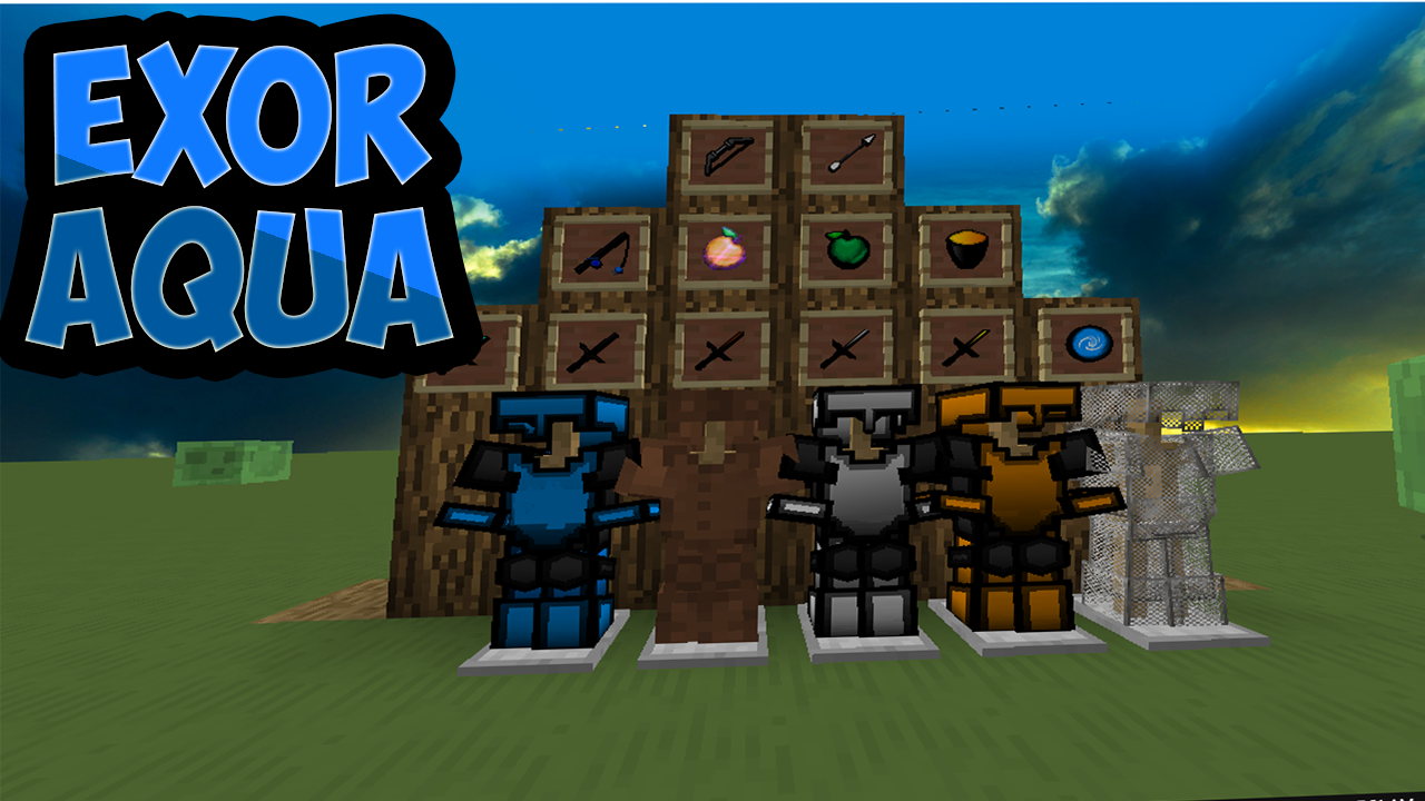 Exor Aqua 128x (PVP) Minecraft Texture Pack