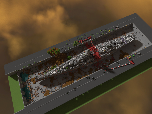 Destroyed world Minecraft Map