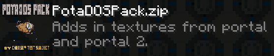 PotaDOS Resource Pack Minecraft Texture Pack