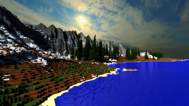 Okfijhera Island 3000 x 3000 Terraforming project Minecraft Map