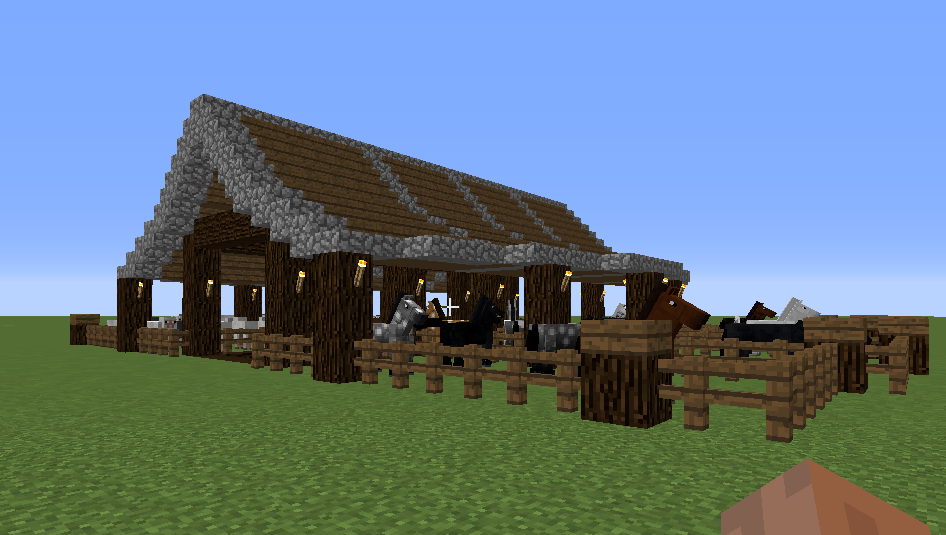 Sheep or Horse Stable Minecraft Map