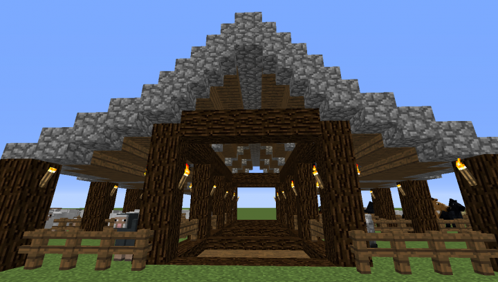 Sheep or Horse Stable Minecraft Map