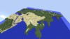 World Map Replica Minecraft Map
