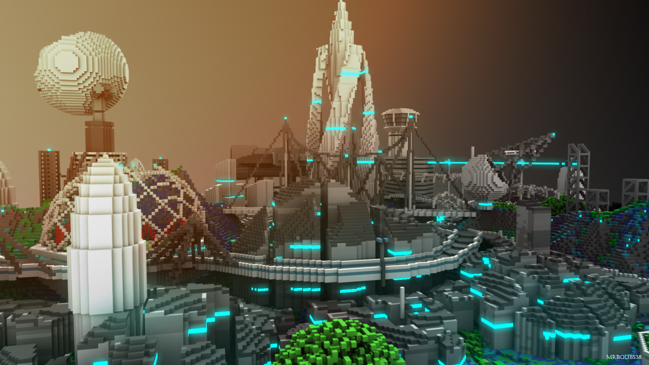 2052, the space colony by Boubs Minecraft Map