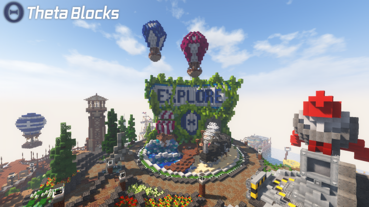 Port Homage : ThetaBlocks Spawn Hub Minecraft Map