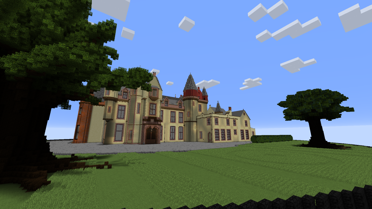 Aldourie castle Loch Ness Scotland Minecraft Map