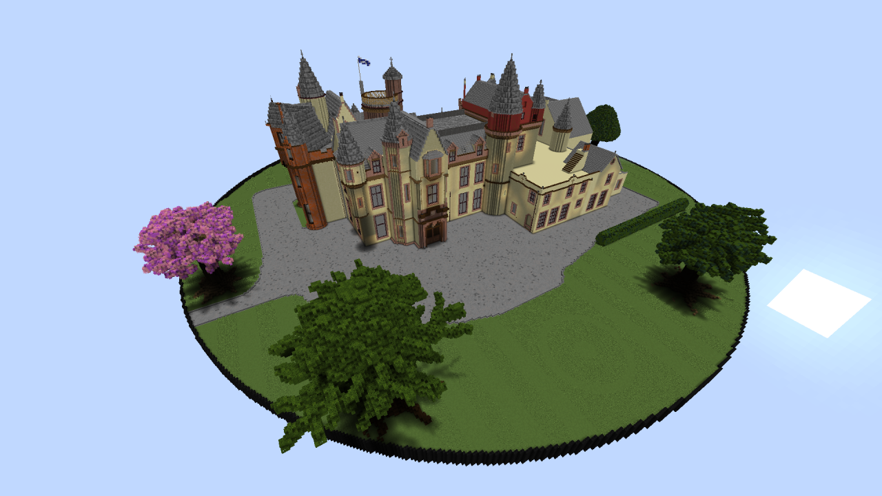 Aldourie castle Loch Ness Scotland Minecraft Map