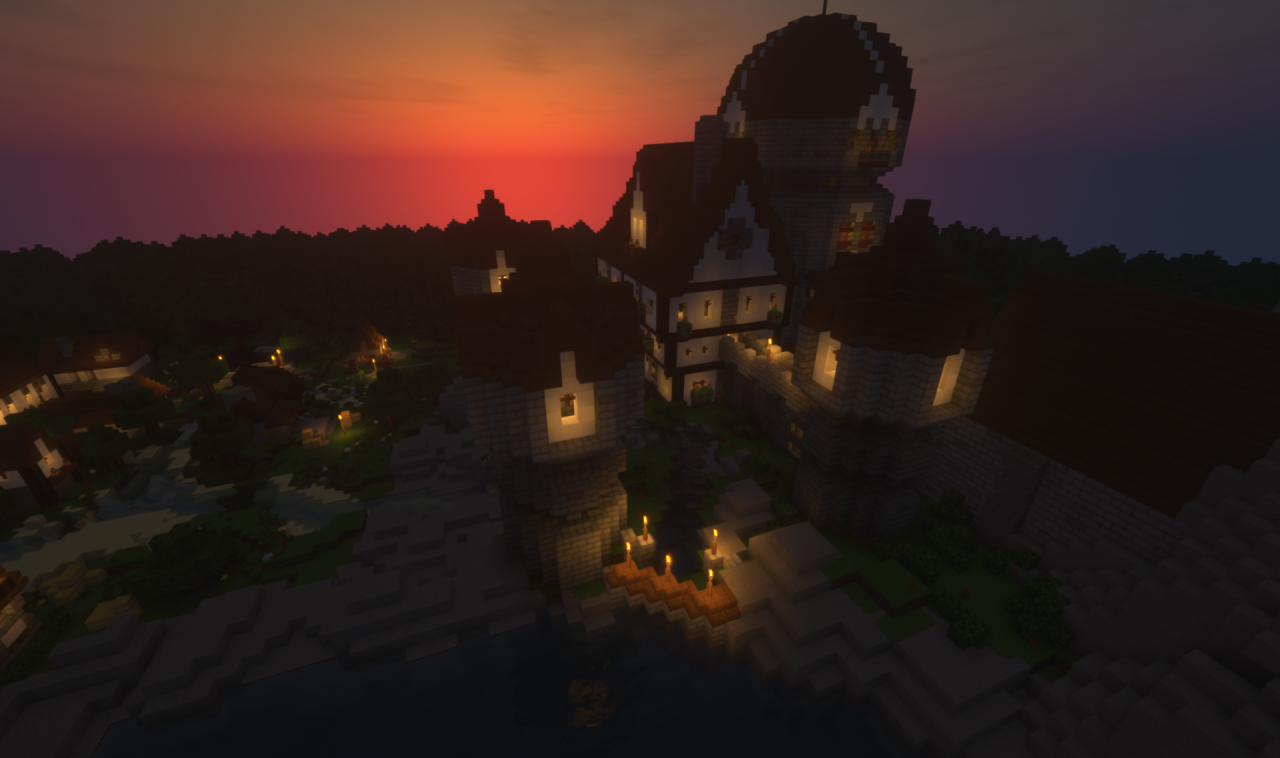 Duffy's Ford - Burgundian Castle + Hamlet Minecraft Map