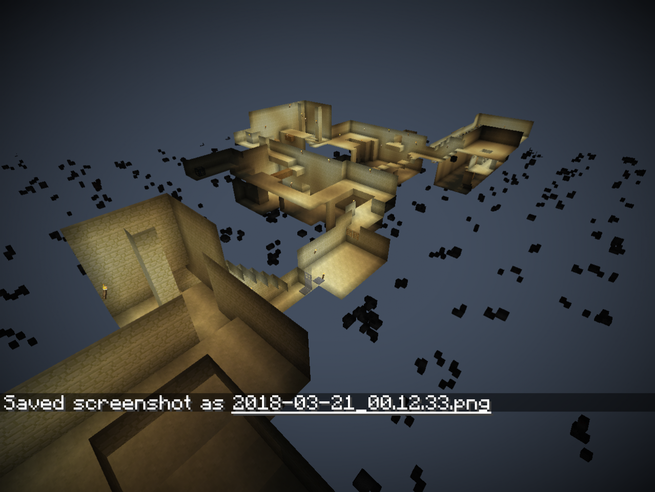 Tomb Raider Level 1 caves Minecraft Map