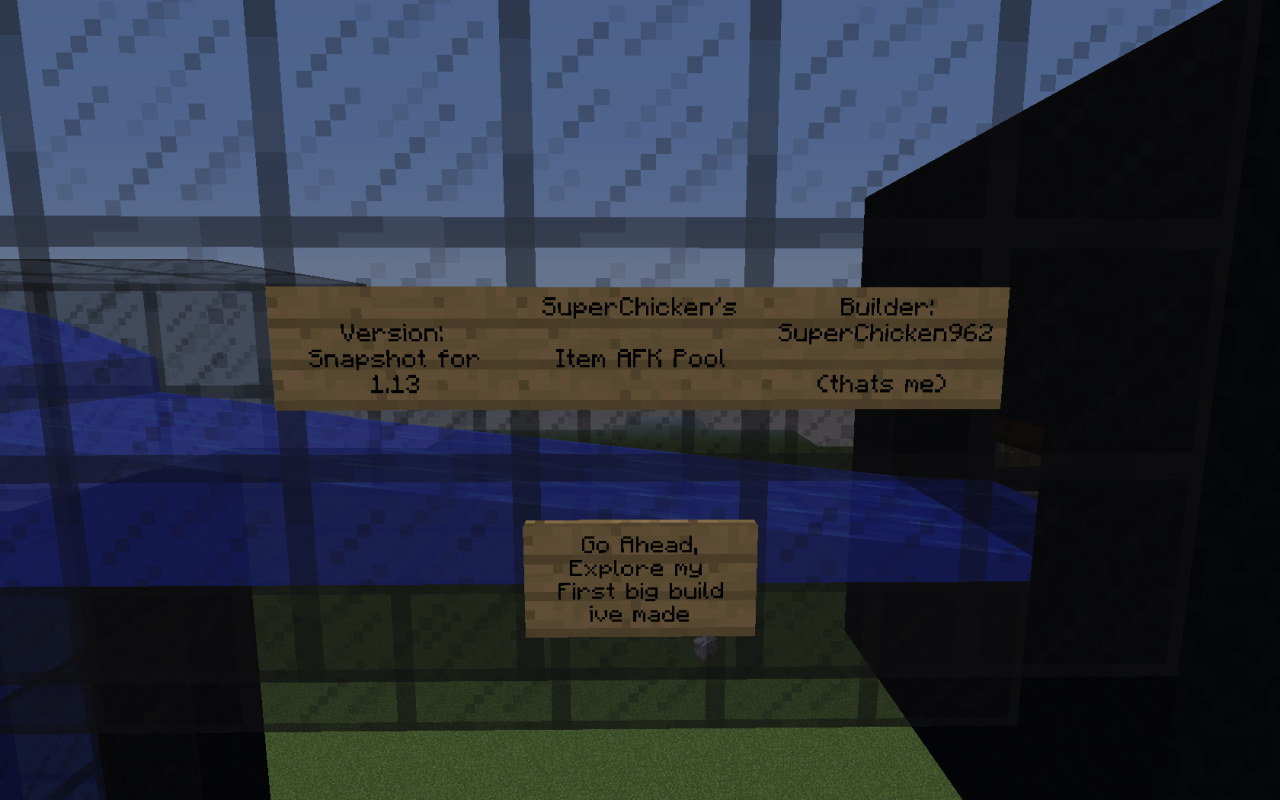 Minecraft Afk Pool Fun SuperChicken's Item AFK Pool Minecraft Map