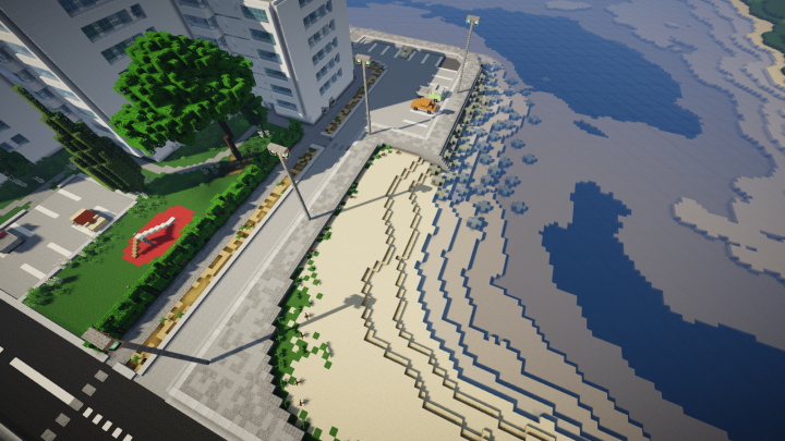 [Modern City] Port-Quaipic, the maritime Euro-Town Minecraft Map