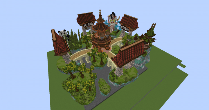 Asian Theme Hub Minecraft Map