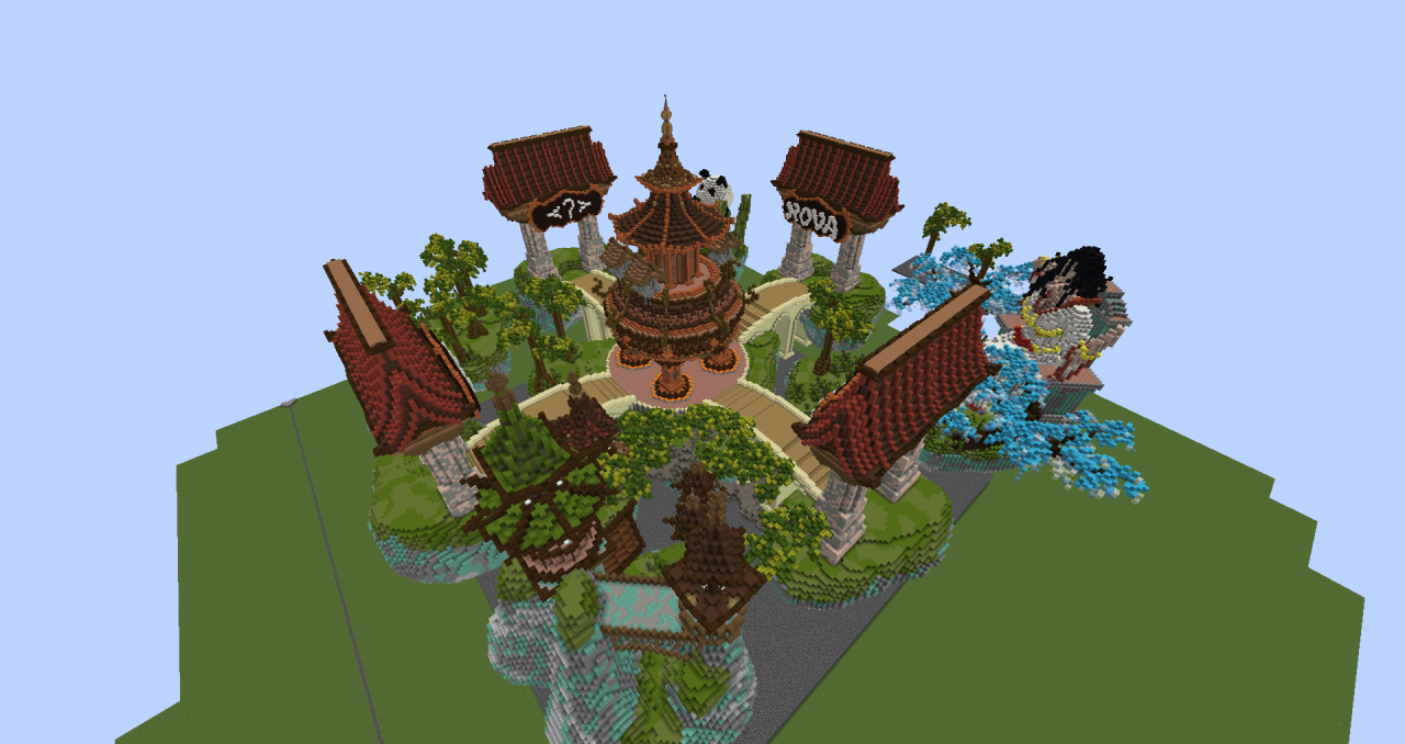 Asian Theme Hub Minecraft Map