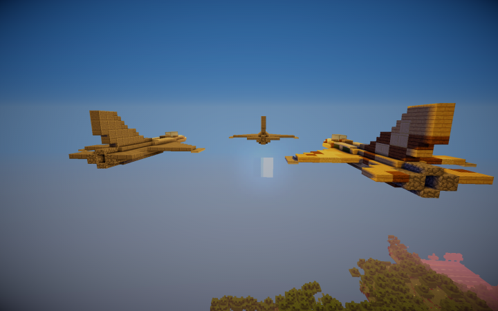 Lockheed Martin F-16 (+F-16 block 60) Minecraft Map