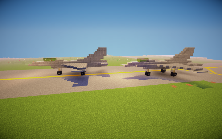 Lockheed Martin F-16 (+F-16 block 60) Minecraft Map