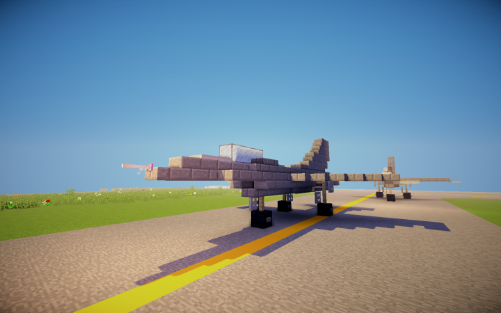 Lockheed Martin F-16 (+F-16 block 60) Minecraft Map