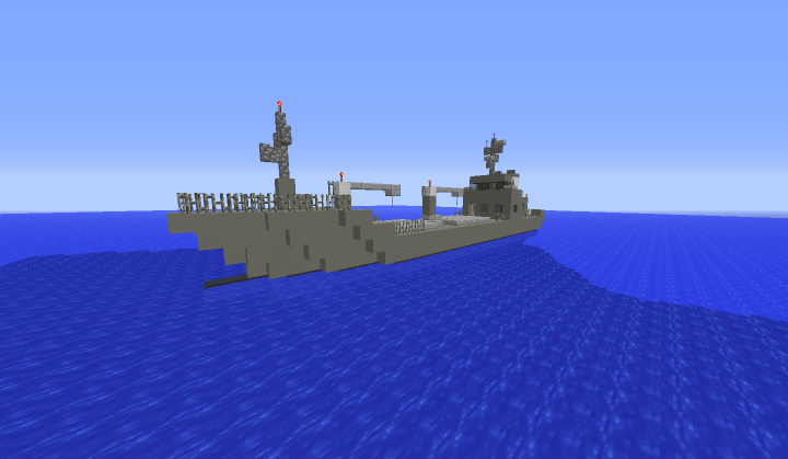 Aerial - Military Cargo Ship Minecraft Map