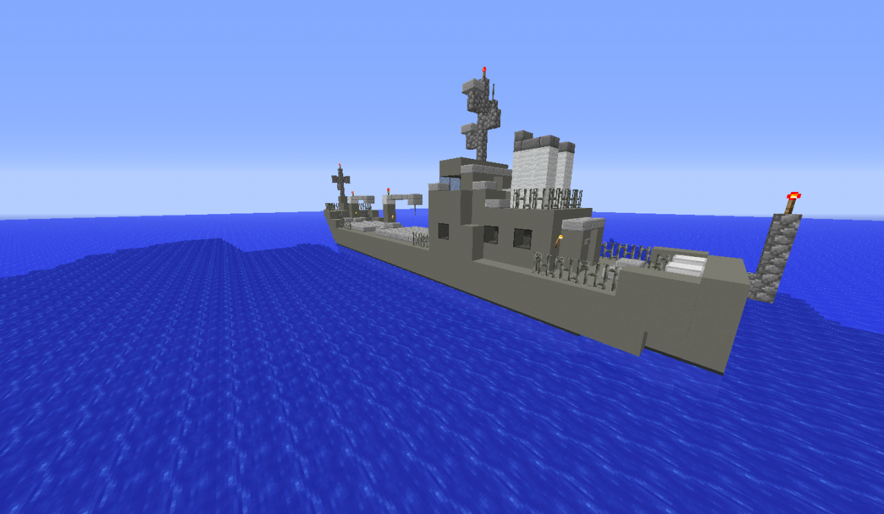 Aerial - Military Cargo Ship Minecraft Map
