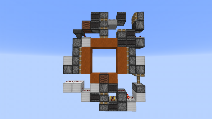 Seamless 3x3 noteblock door (one wide) Minecraft Map