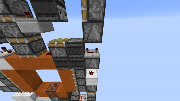 Seamless 3x3 noteblock door (one wide) Minecraft Map