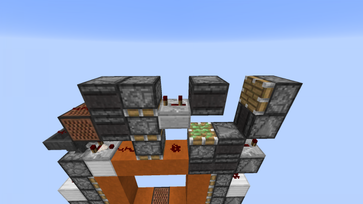 Seamless 3x3 noteblock door (one wide) Minecraft Map