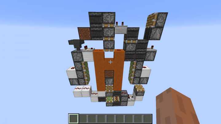 Seamless 3x3 noteblock door (one wide) Minecraft Map