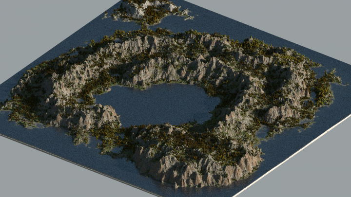 Rocky Island - WorldMachine Minecraft Map