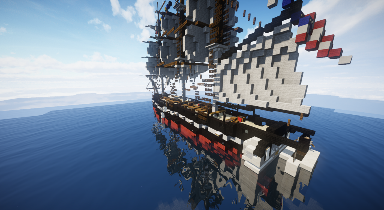 USS Constitution RE-DO (more accurate) Minecraft Map