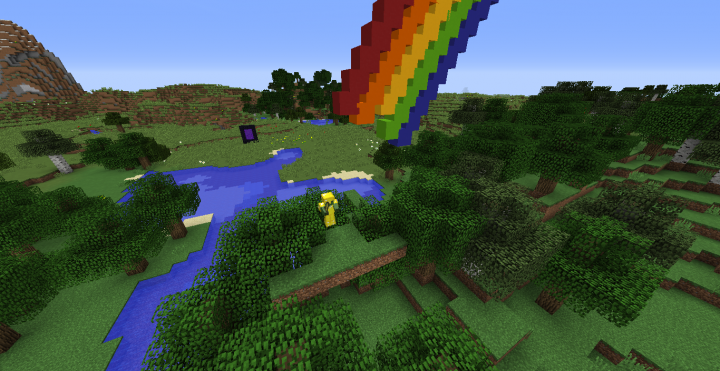 Rainbows in vanilla Minecraft! Minecraft Map