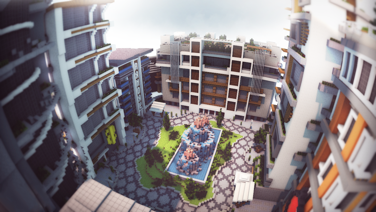 CrazyGTA Modern City Spawn Minecraft Map