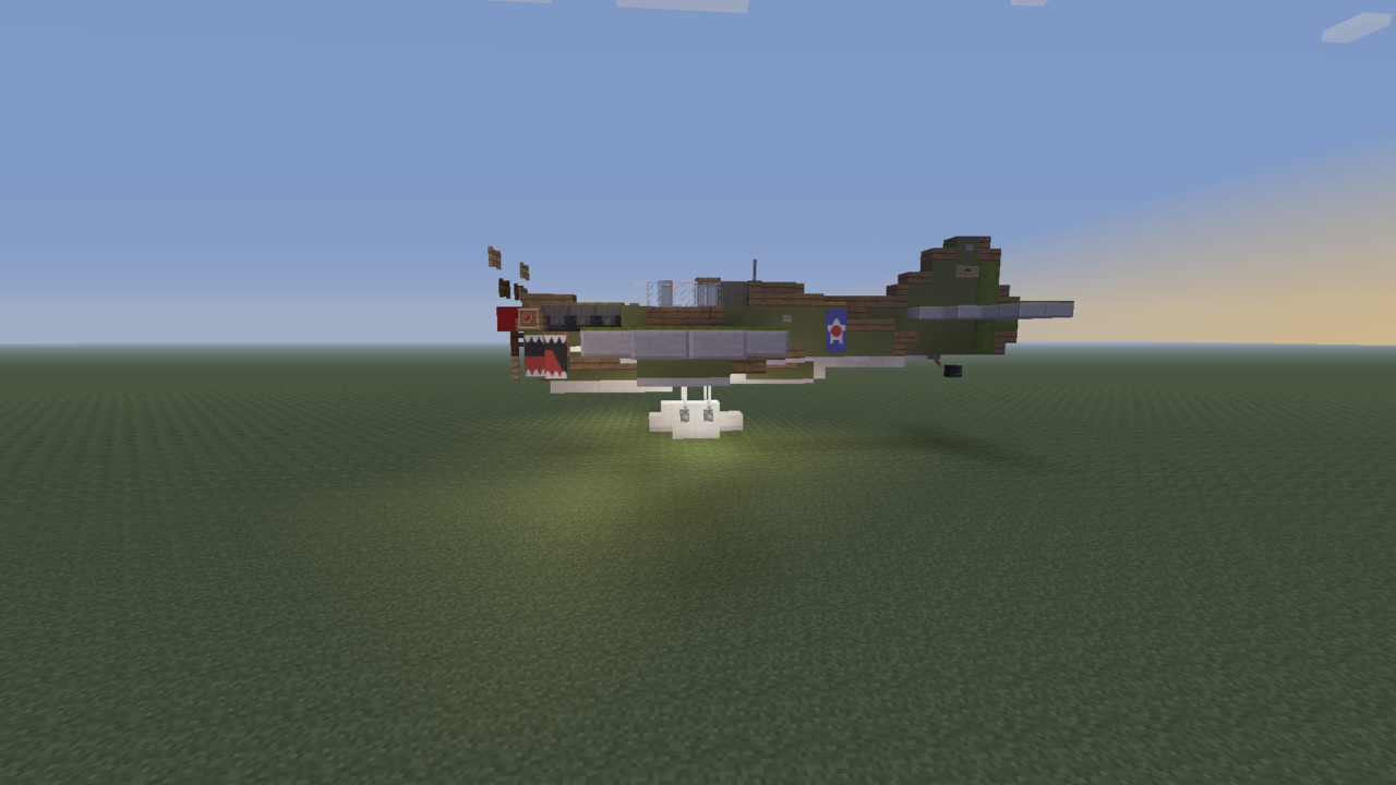 WWII U.S Curtiss P-40 Warhawk, USAAF, Desert and Flying Tigers camo ...