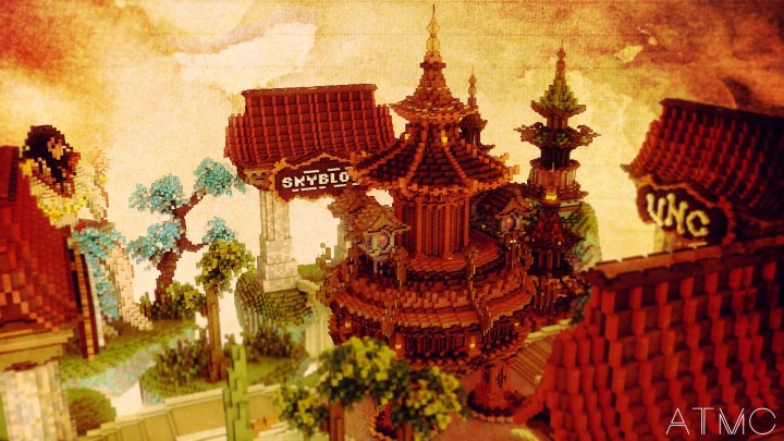 Asian Theme Hub Minecraft Map