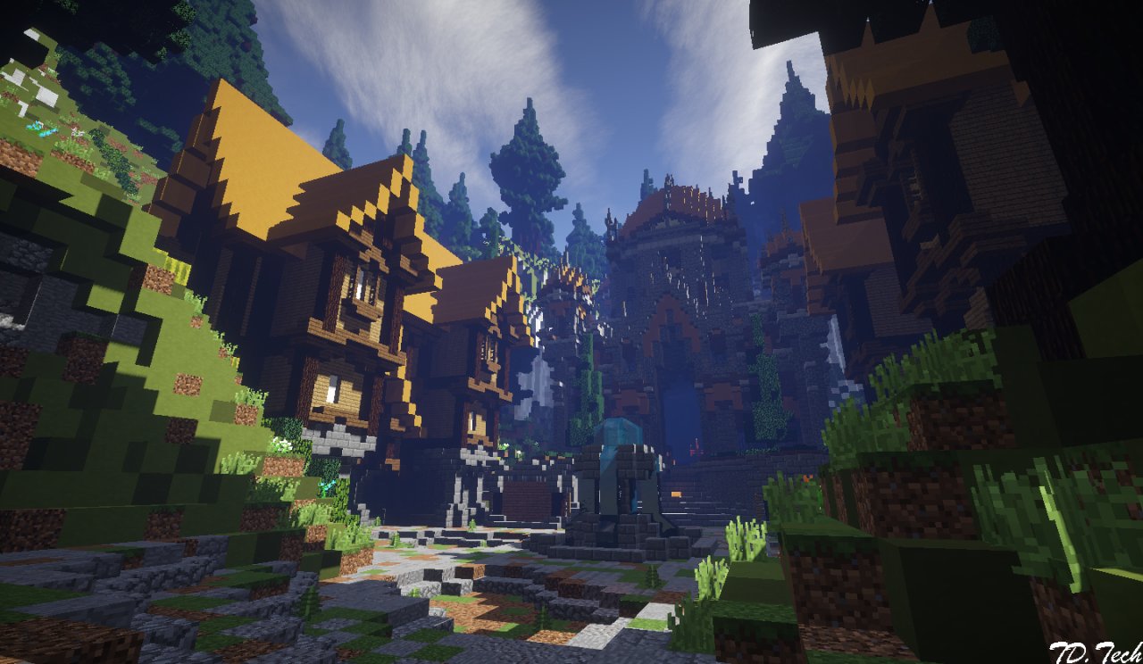 Spawn/HUB build by TD.Tech Minecraft Map