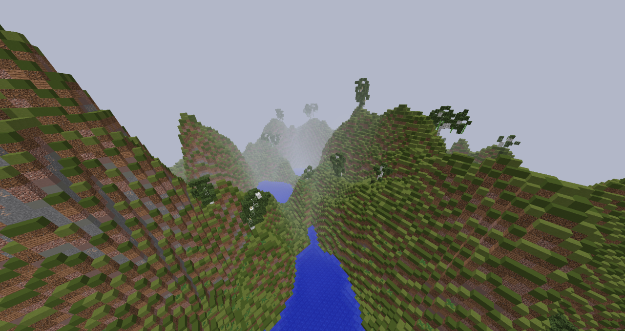 Lakes, trees and mountains Minecraft Map
