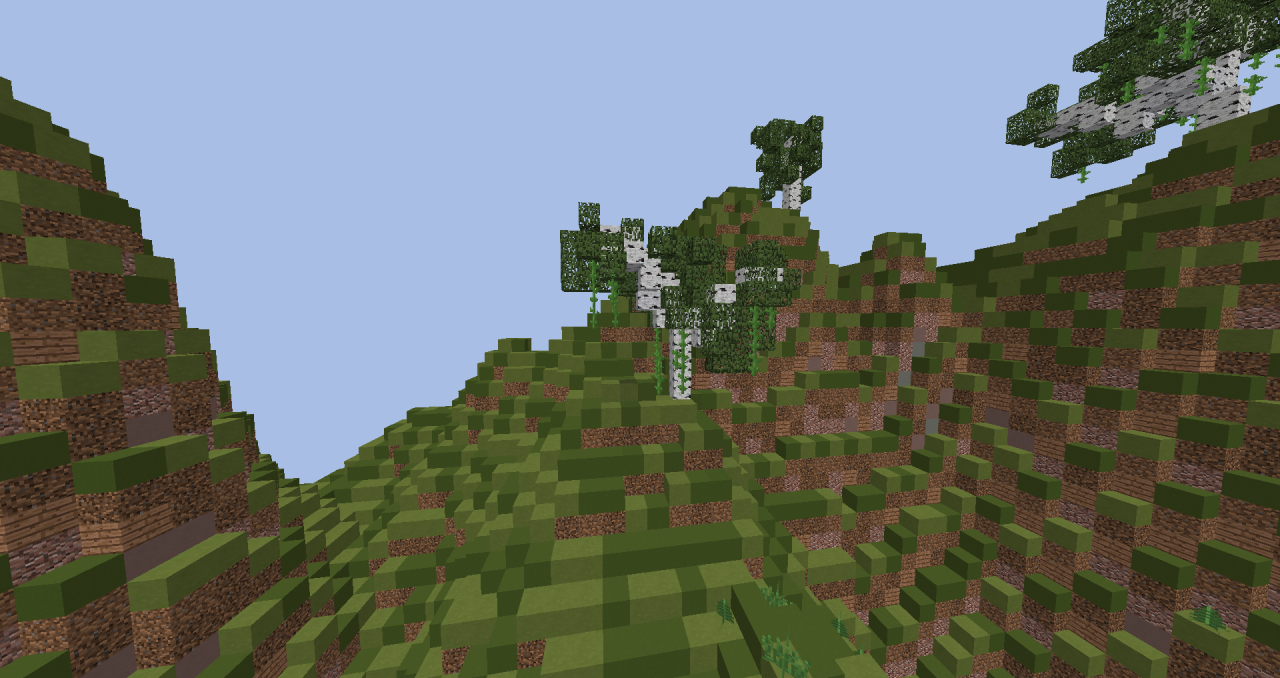 Lakes, trees and mountains Minecraft Map